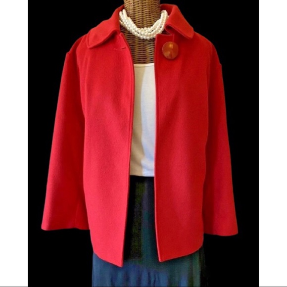Harve Benard | Jackets & Coats | Harv Benard Red Cape Coat | Poshmark
